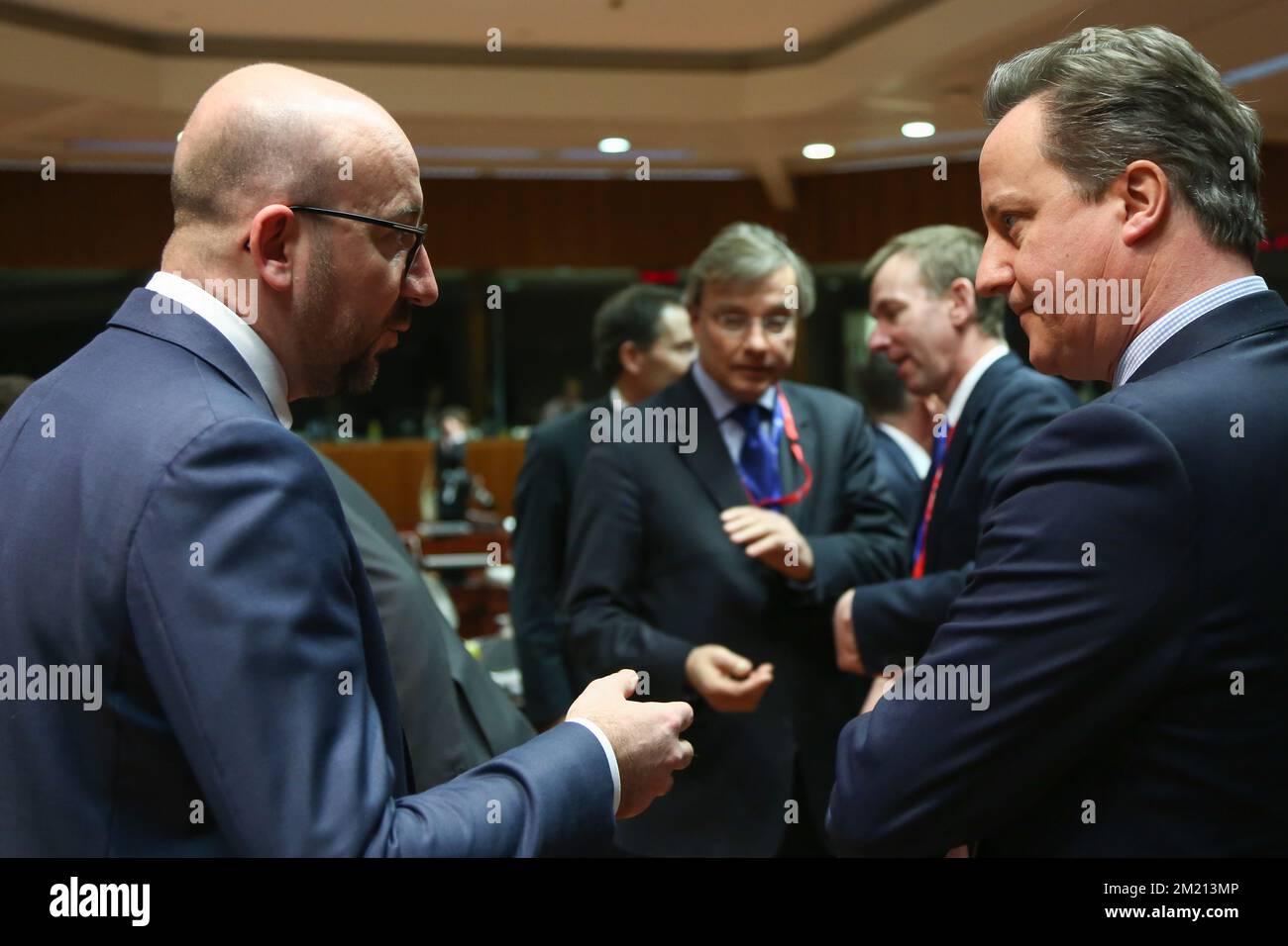 Belgian Prime Minister Charles Michel pictured on the first day of an ...