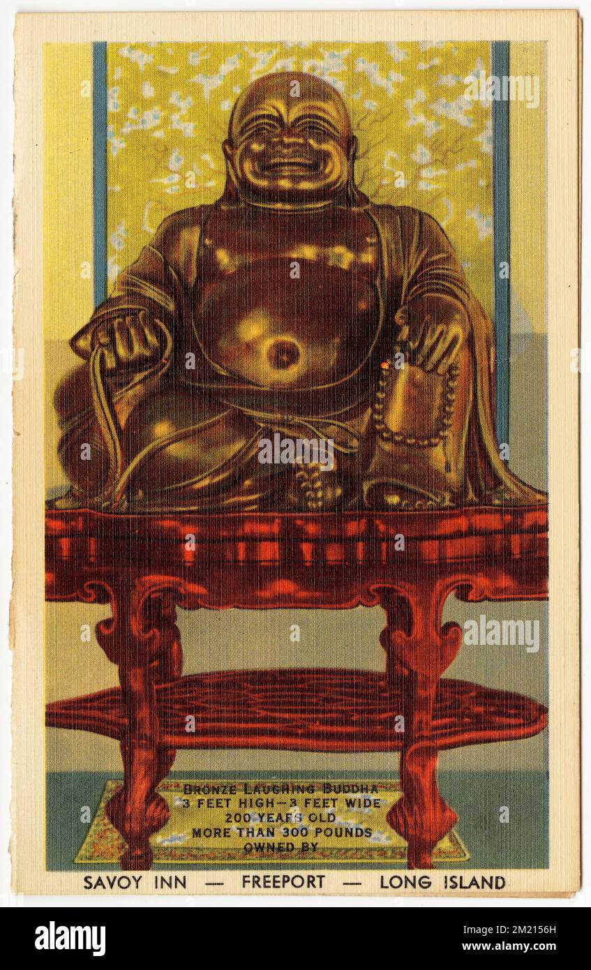 Bronze laughing Buddha. 3 Feet High -- 3 Feet Wide, 200 Years Old. More ...