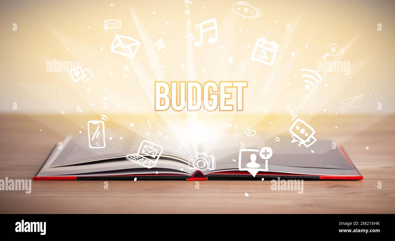 open book with business inscription Stock Photo - Alamy