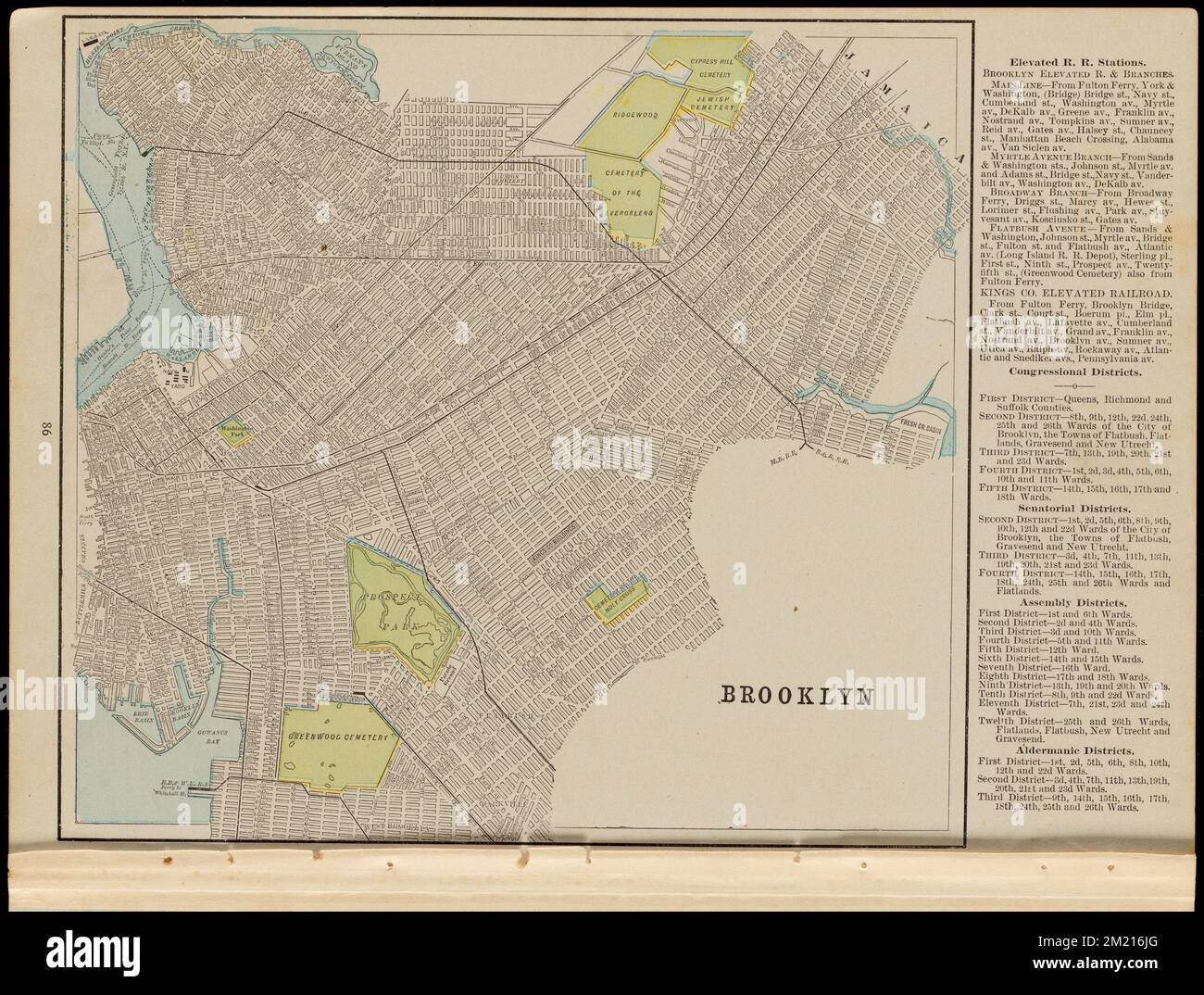 Brooklyn ,. Robert E. Diefenbach Map Collection Stock Photo - Alamy