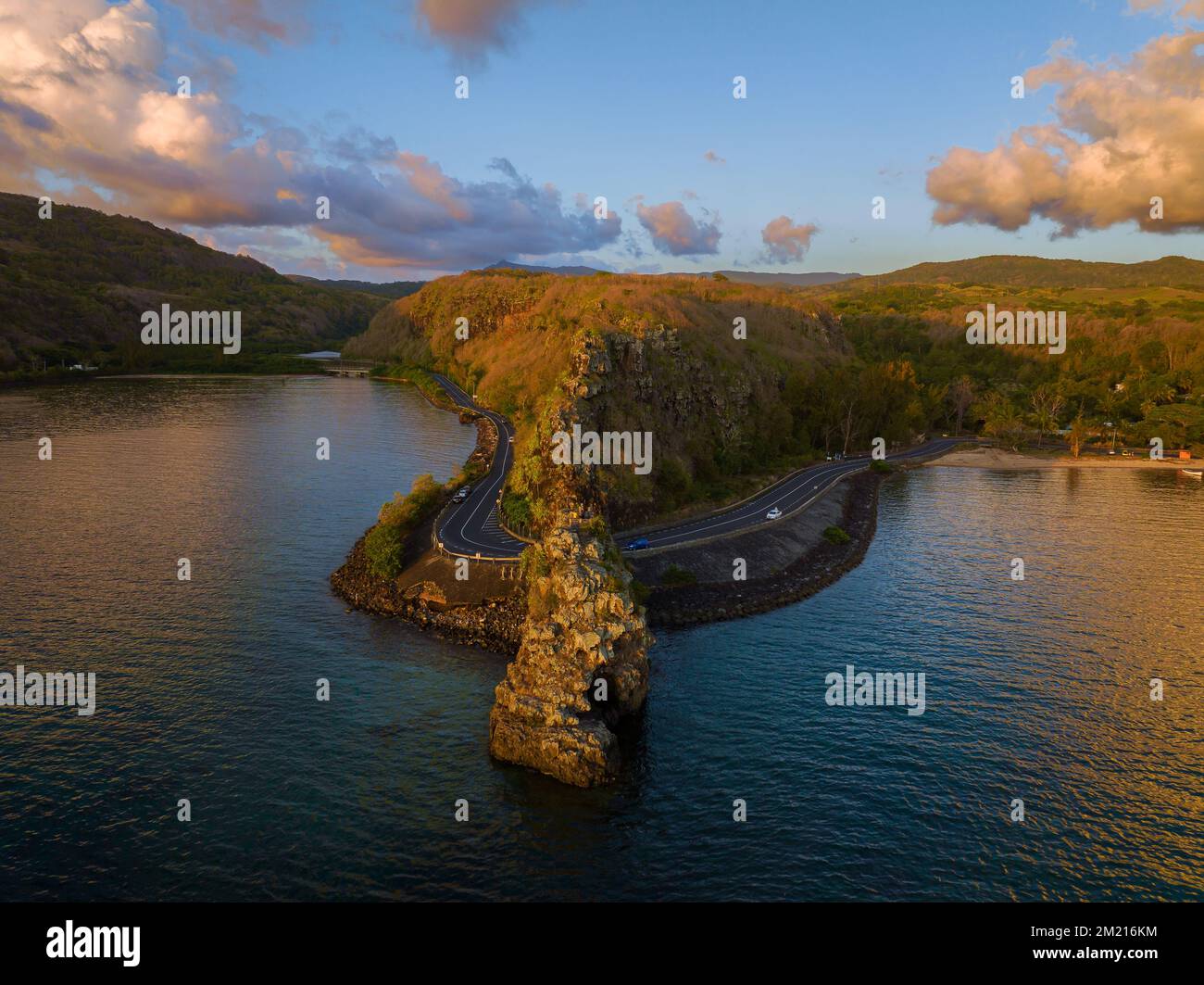 Maconde Viewpoint in Souht side of Mauritius island. Amazing sunset ...