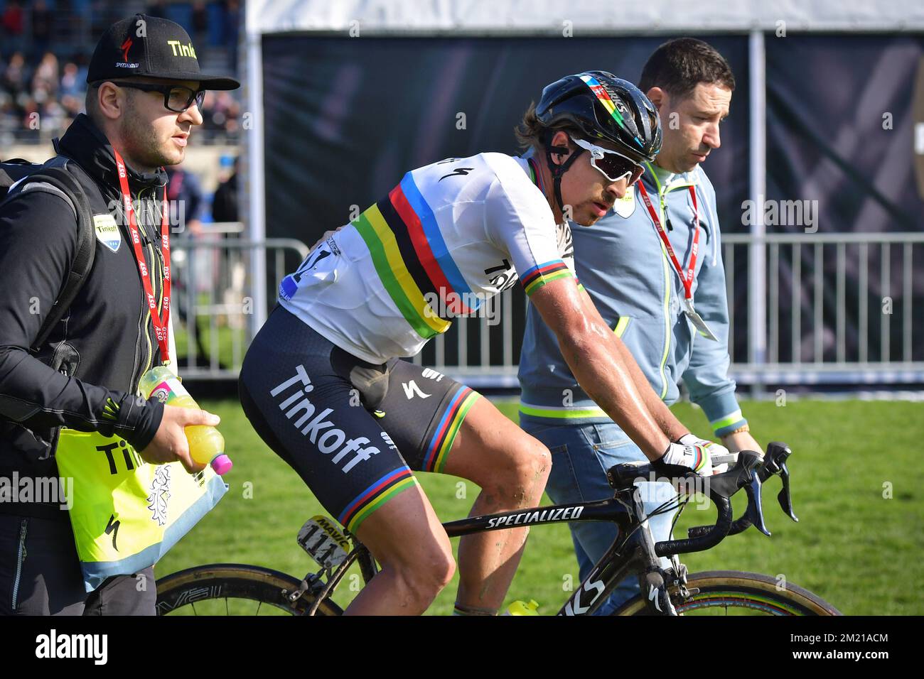 Slovakian world champion Peter Sagan of Tinkoff pictured after the ...