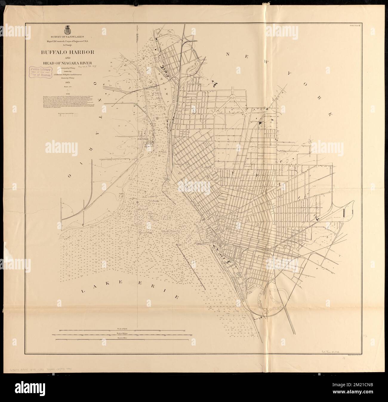 Buffalo Harbor and head of Niagara River , Harbors, New York State ...