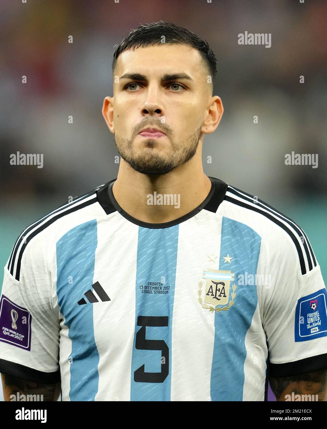 Argentina's Leandro Paredes during the FIFA World Cup Semi-Final match ...