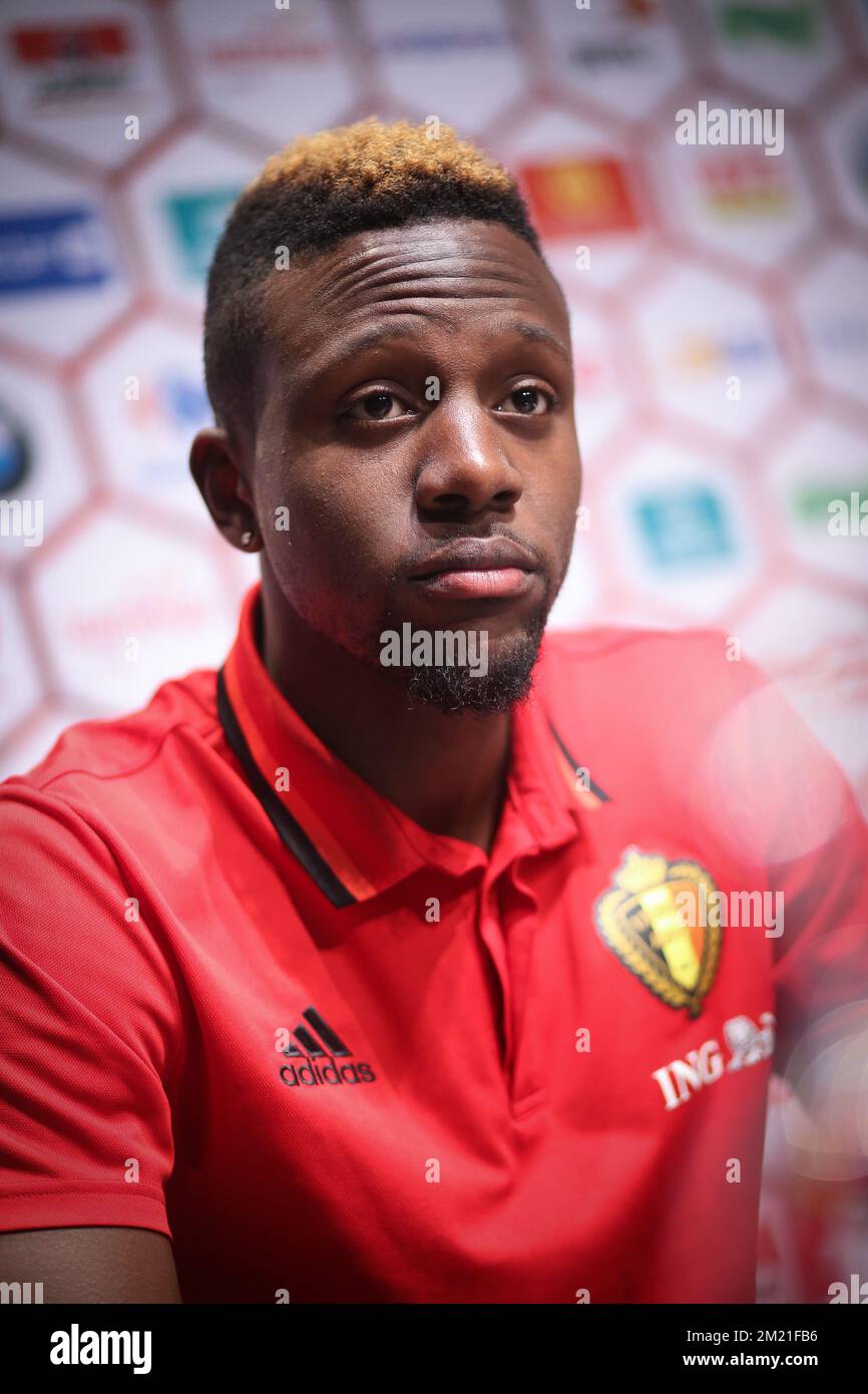 Belgium's Divock Origi pictured during a press conference of Belgian ...