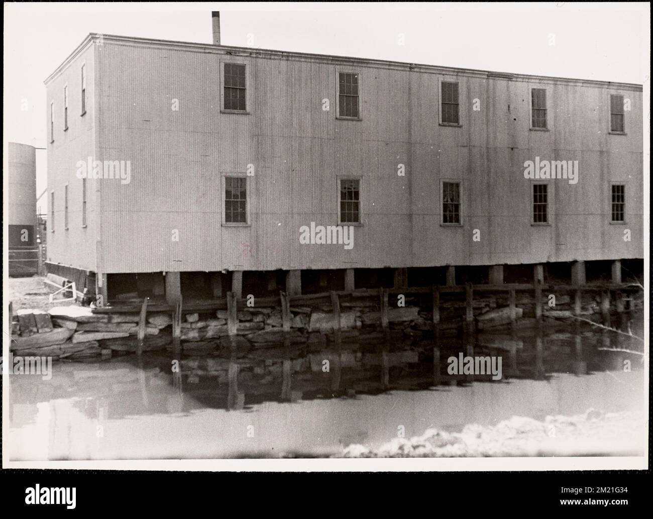 Building on water , Buildings, Holyoke Wharf. Photographs of the First ...