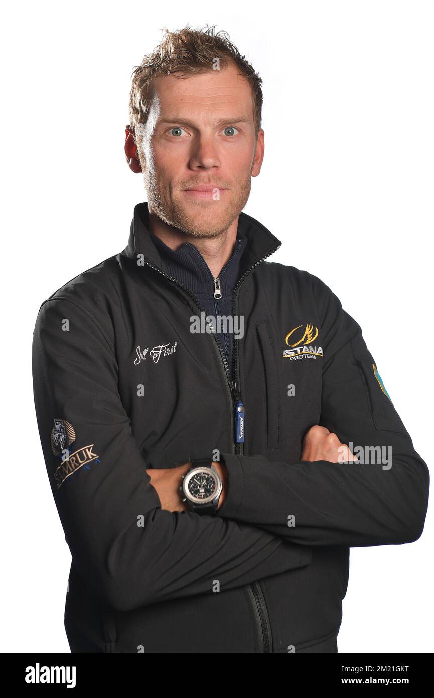 Dutch Lars Boom of Astana Pro Team poses for the photographer ahead of ...