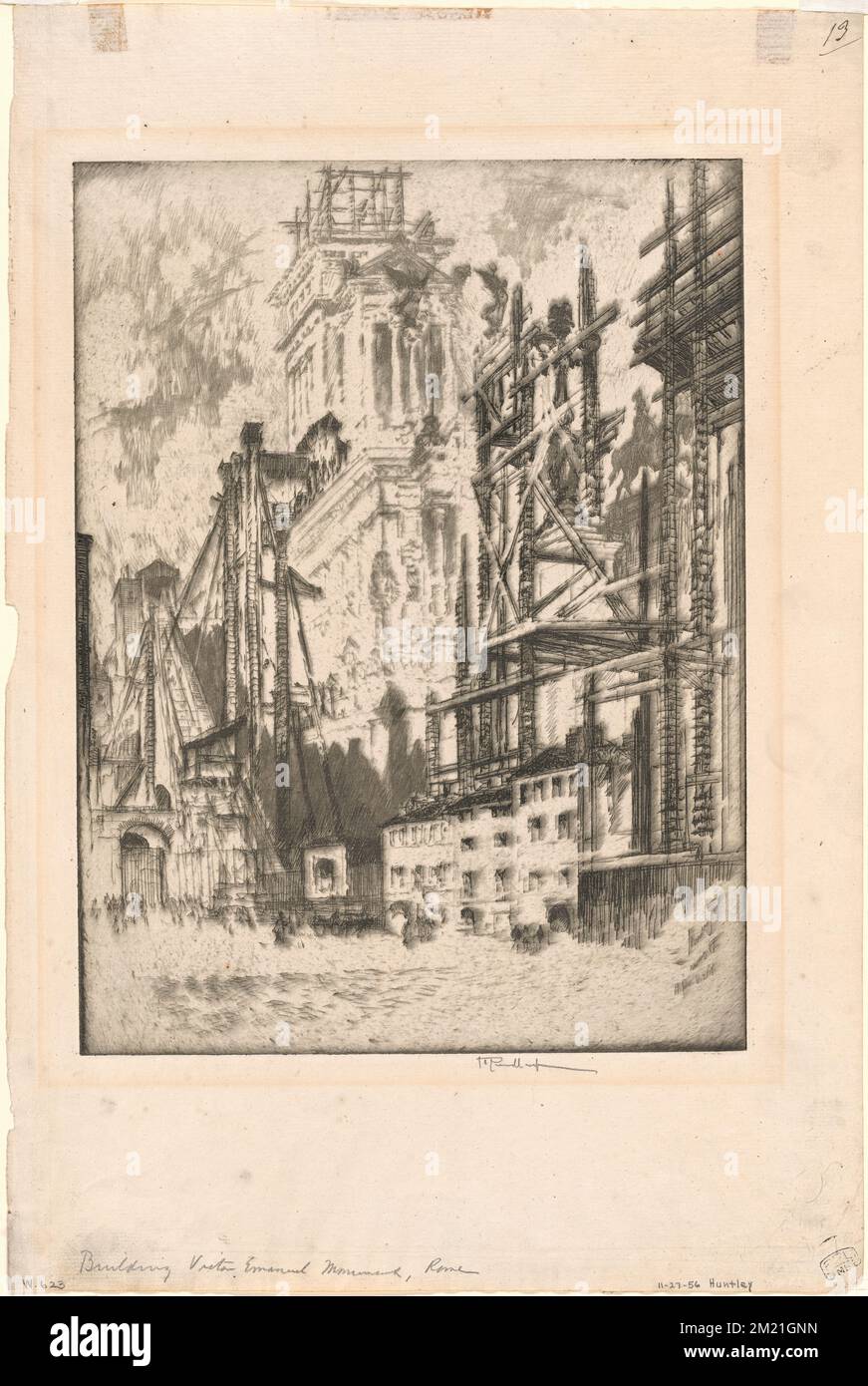 Building the Victor Emanuel Monument, Rome , Cities & towns, Building ...