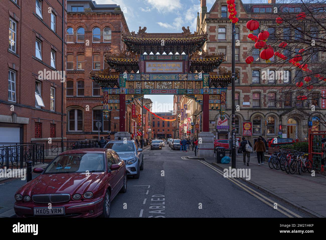 manchester street scenes Stock Photo - Alamy