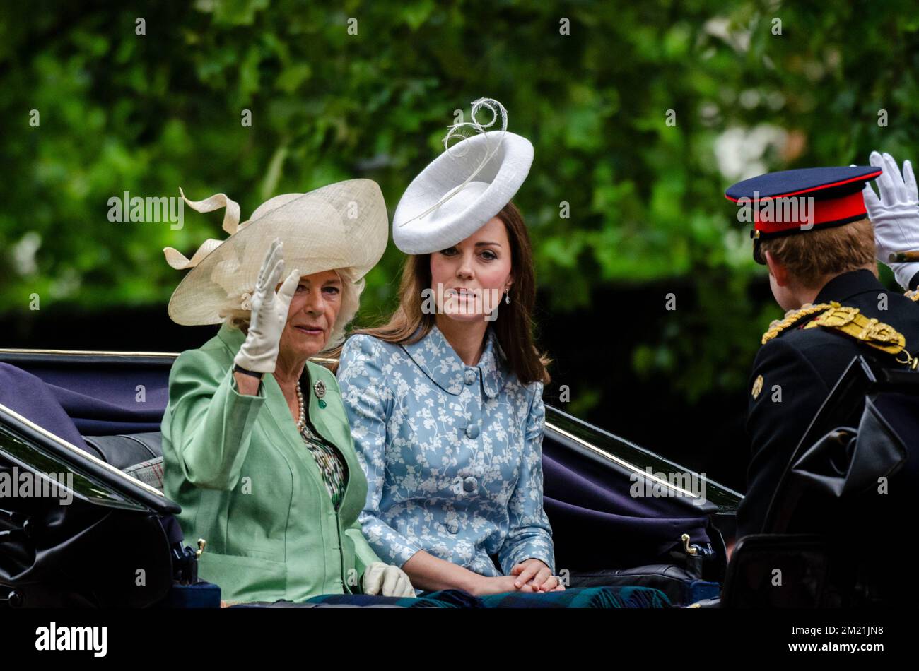 Camilla, Duchess of Cornwall, Kate Middleton, Duchess of Cambridge, in ...