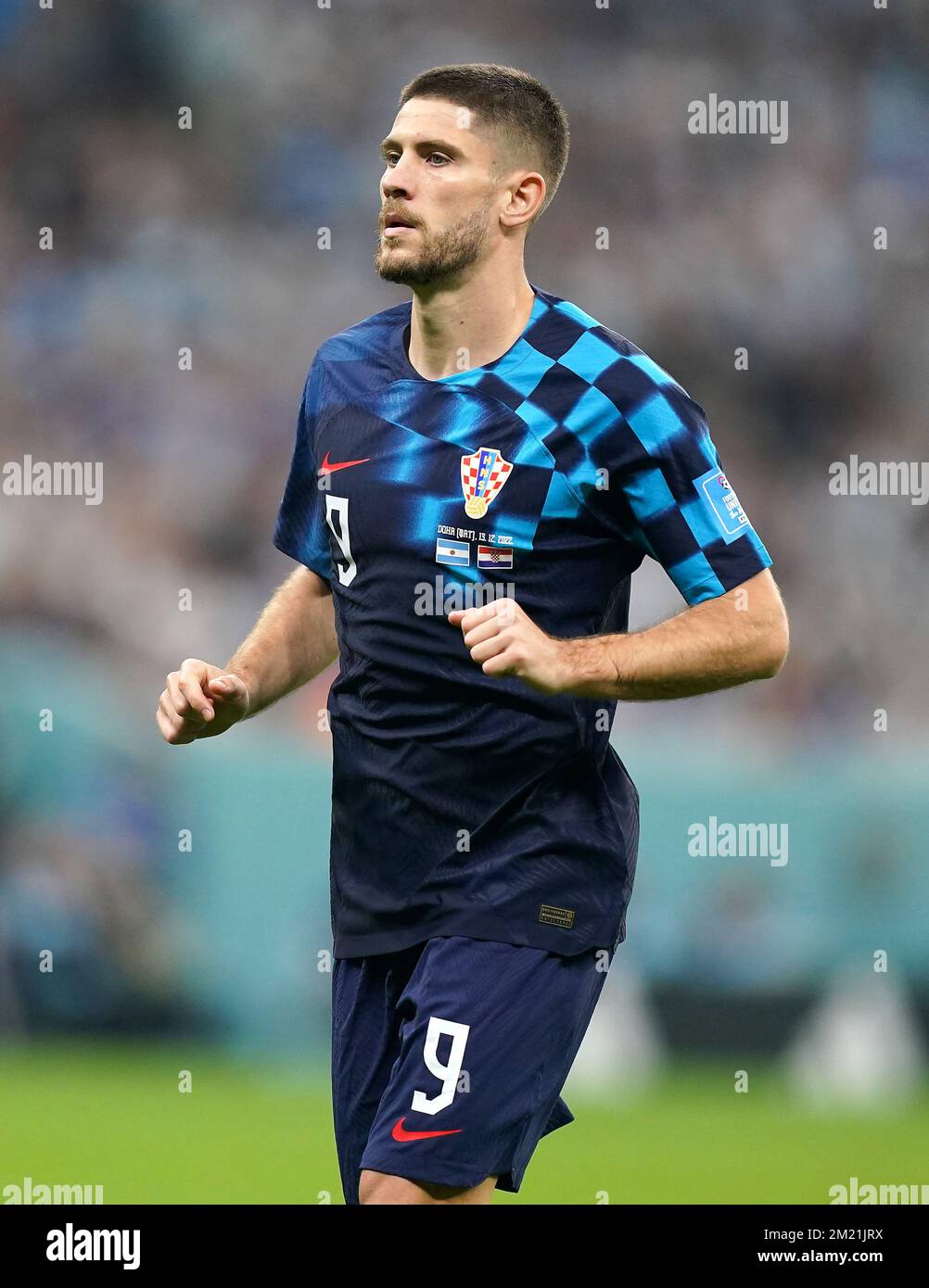 Croatia's Andrej Kramaric in action during the FIFA World Cup Semi ...