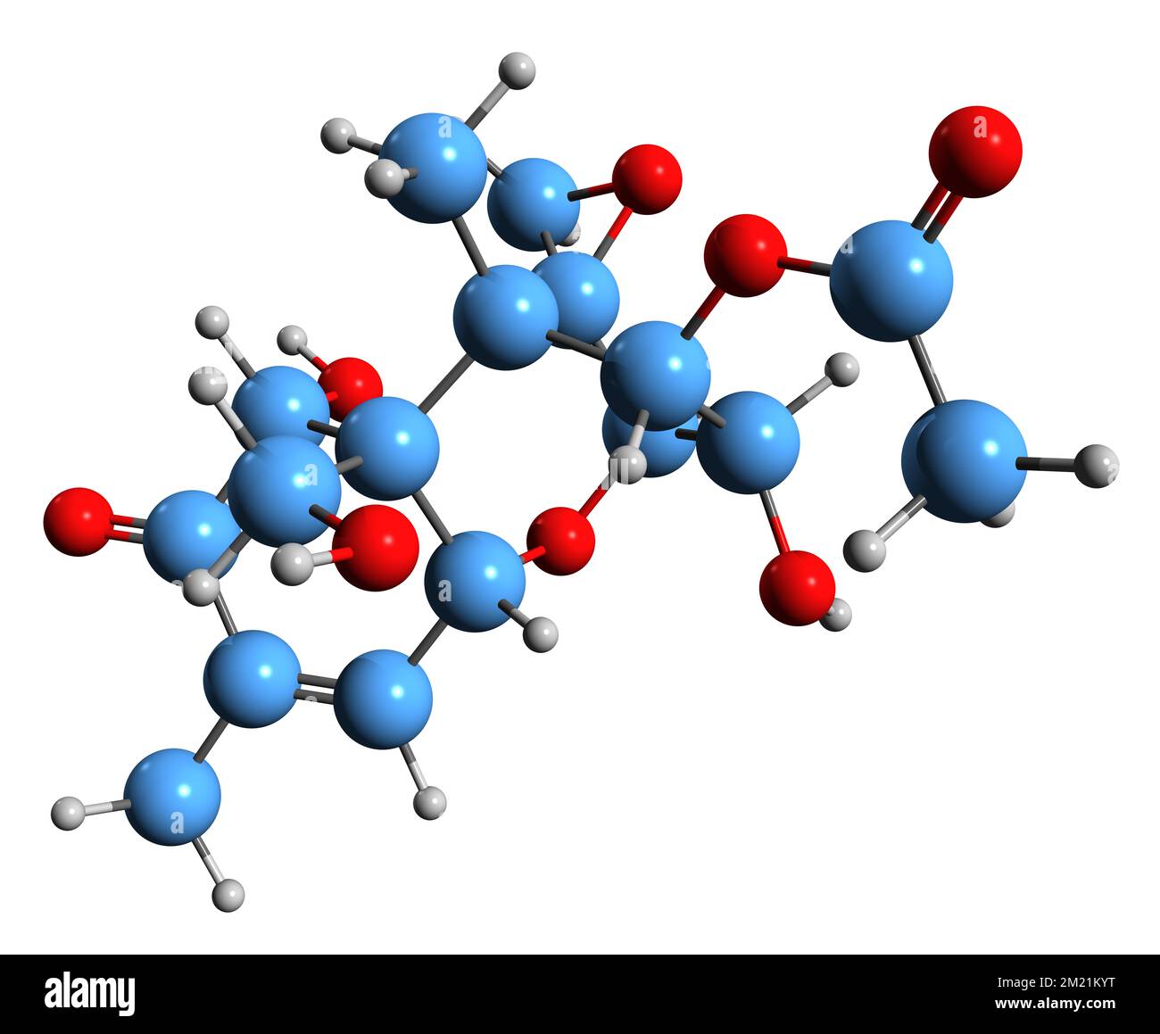 3D image of Fusarenone X skeletal formula - molecular chemical ...