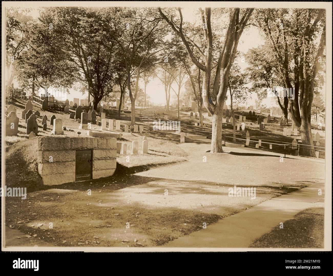 Burial Hill, Plymouth, Mass. , Cemeteries, Tombs & sepulchral monuments ...