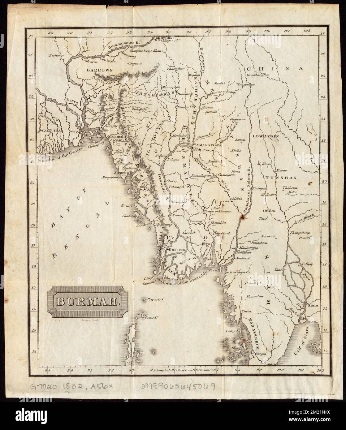 Burma map hi-res stock photography and images - Alamy