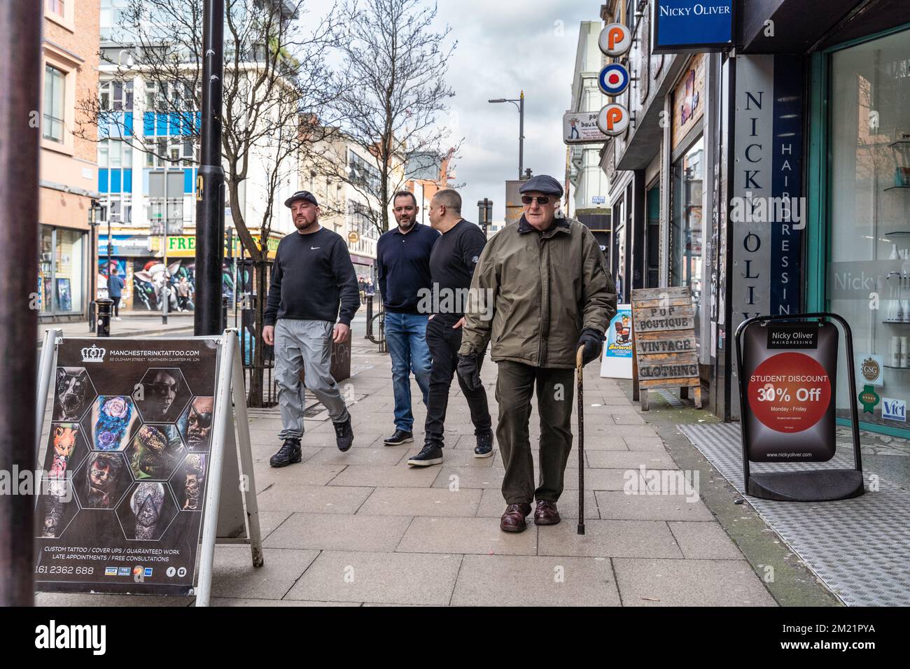 manchester street scenes Stock Photo - Alamy