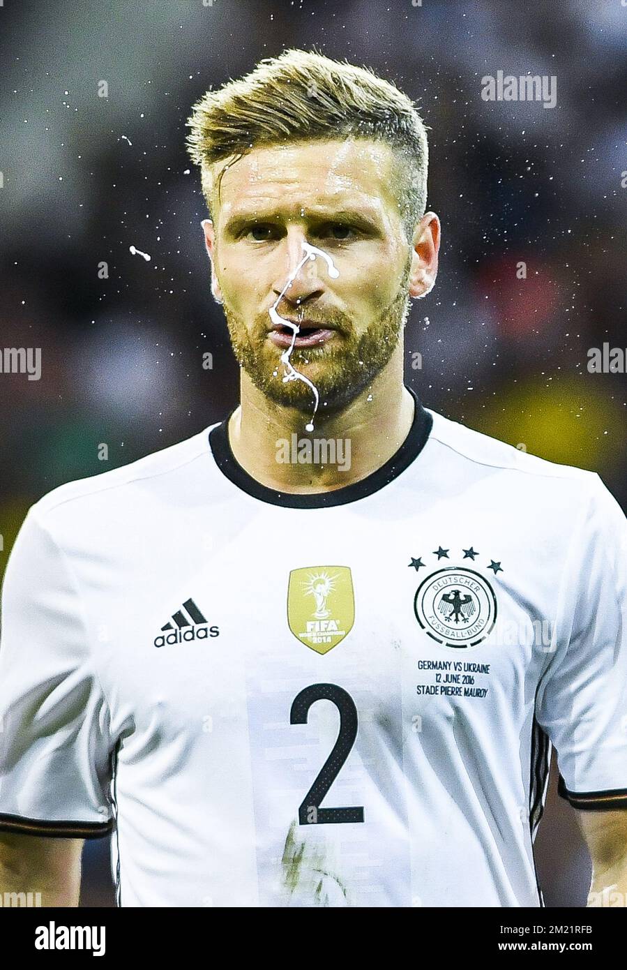 Germany's Shkodran Mustafi pictured during a soccer game between ...
