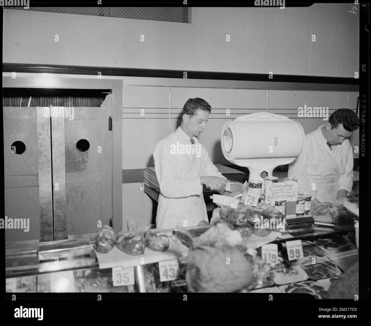 Business district. Super market. First National stores. Joe Carr ...