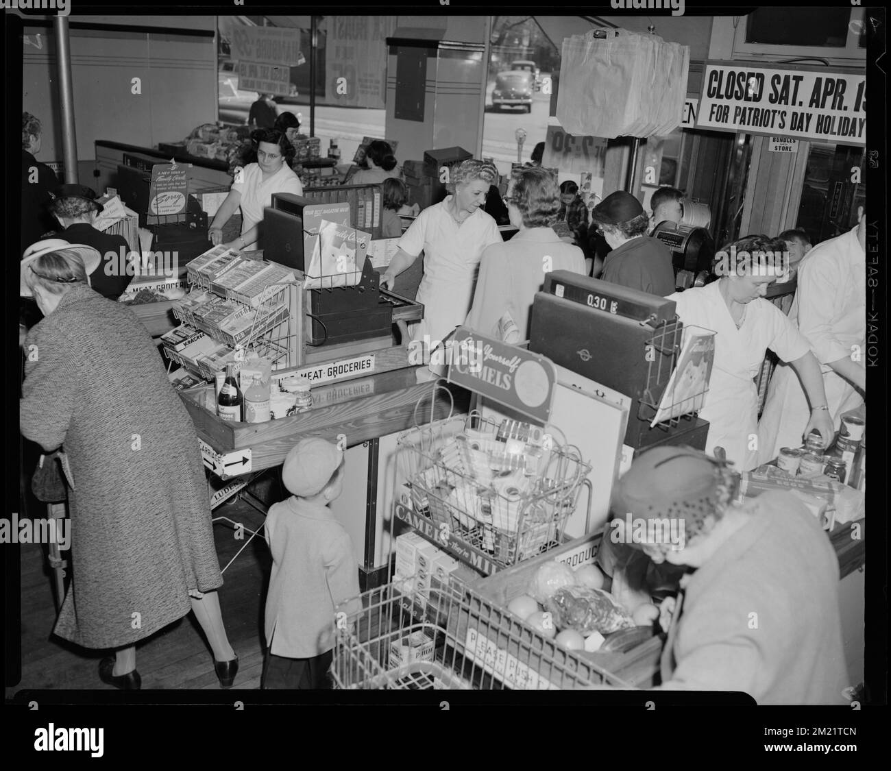 Business district. Super market. First National stores: Mary Rodday ...