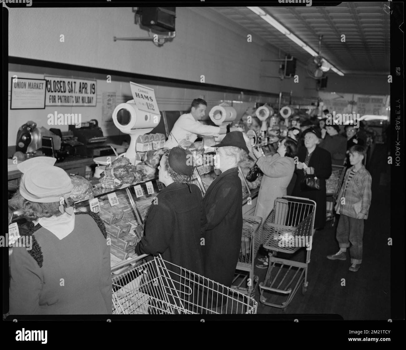 Business district. Super market. First National stores. Francis Cornell ...