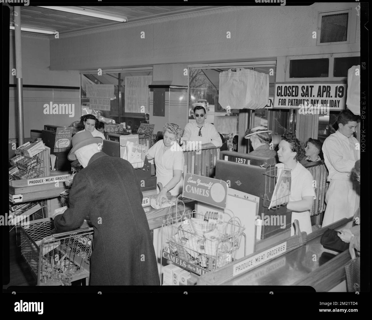 Business district. Super market. First National stores. Mary Rodday ...