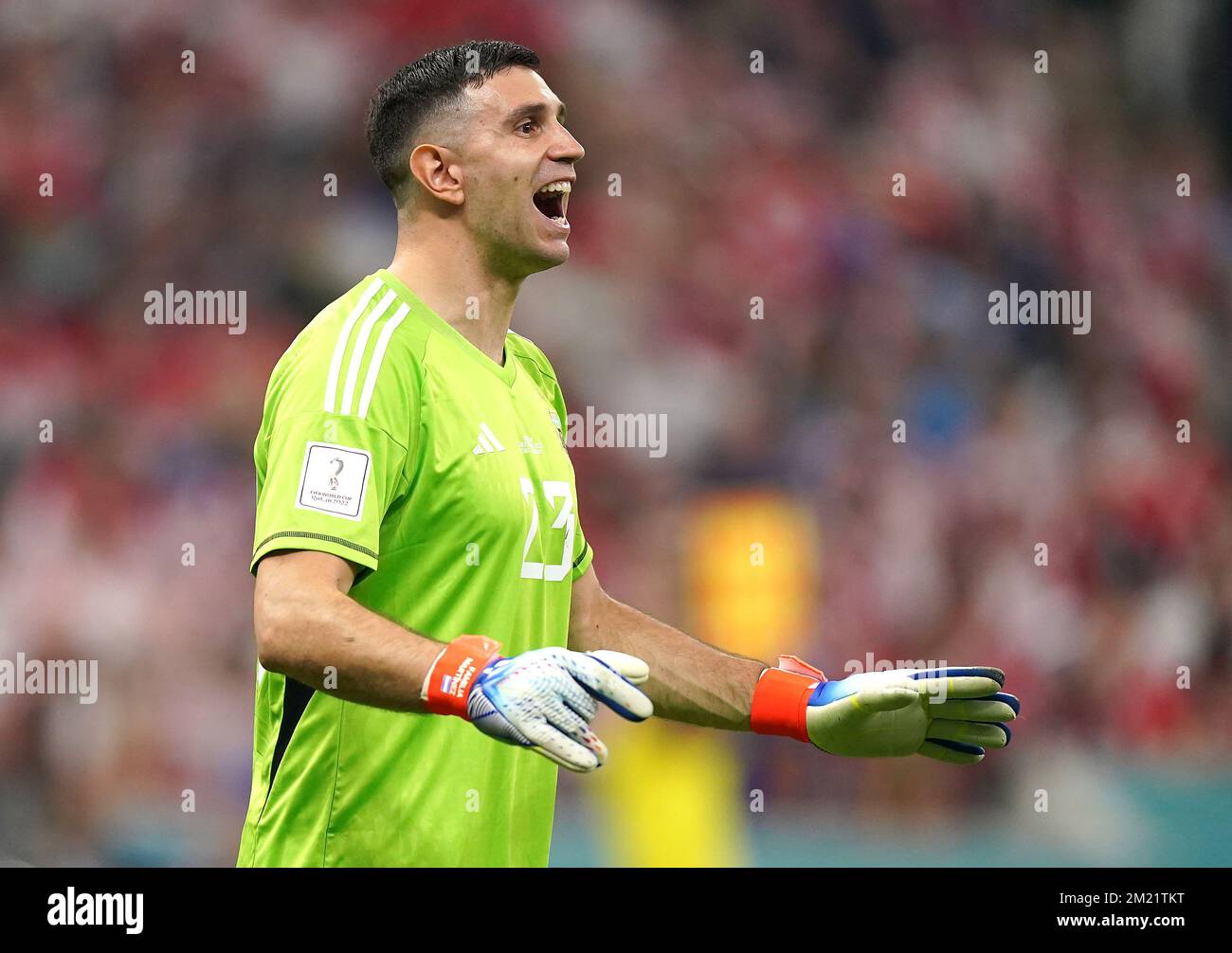 Argentina goalkeeper Emiliano Martinez during the FIFA World Cup Semi ...