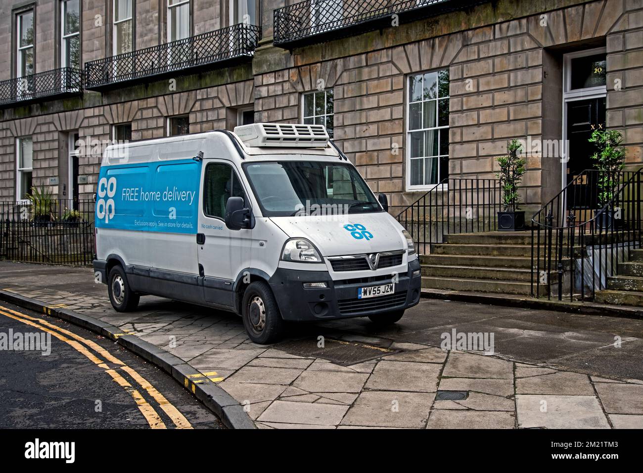 Van blocking pavement hi-res stock photography and images - Alamy