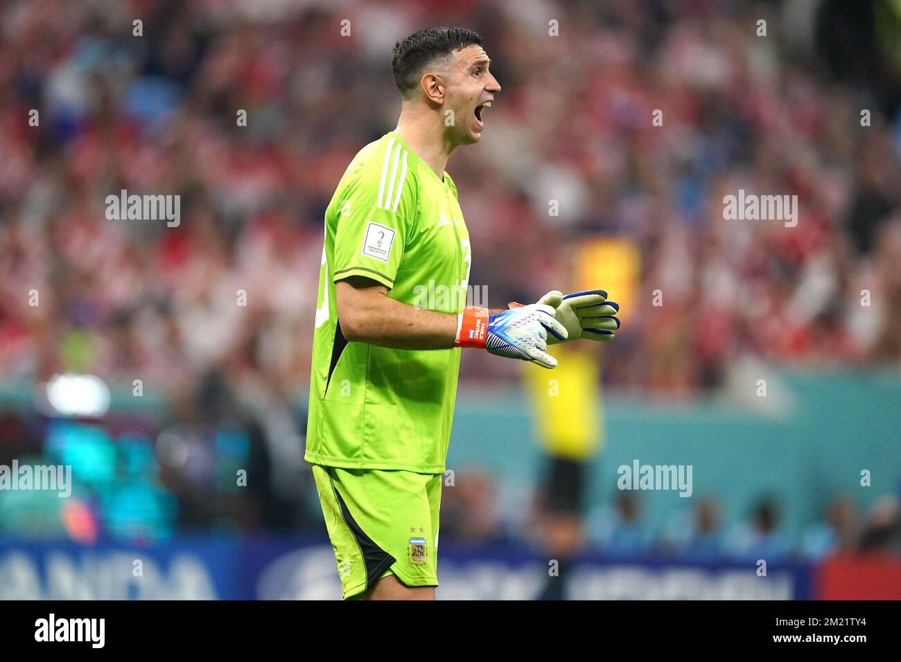 Argentina goalkeeper Emiliano Martinez during the FIFA World Cup Semi ...