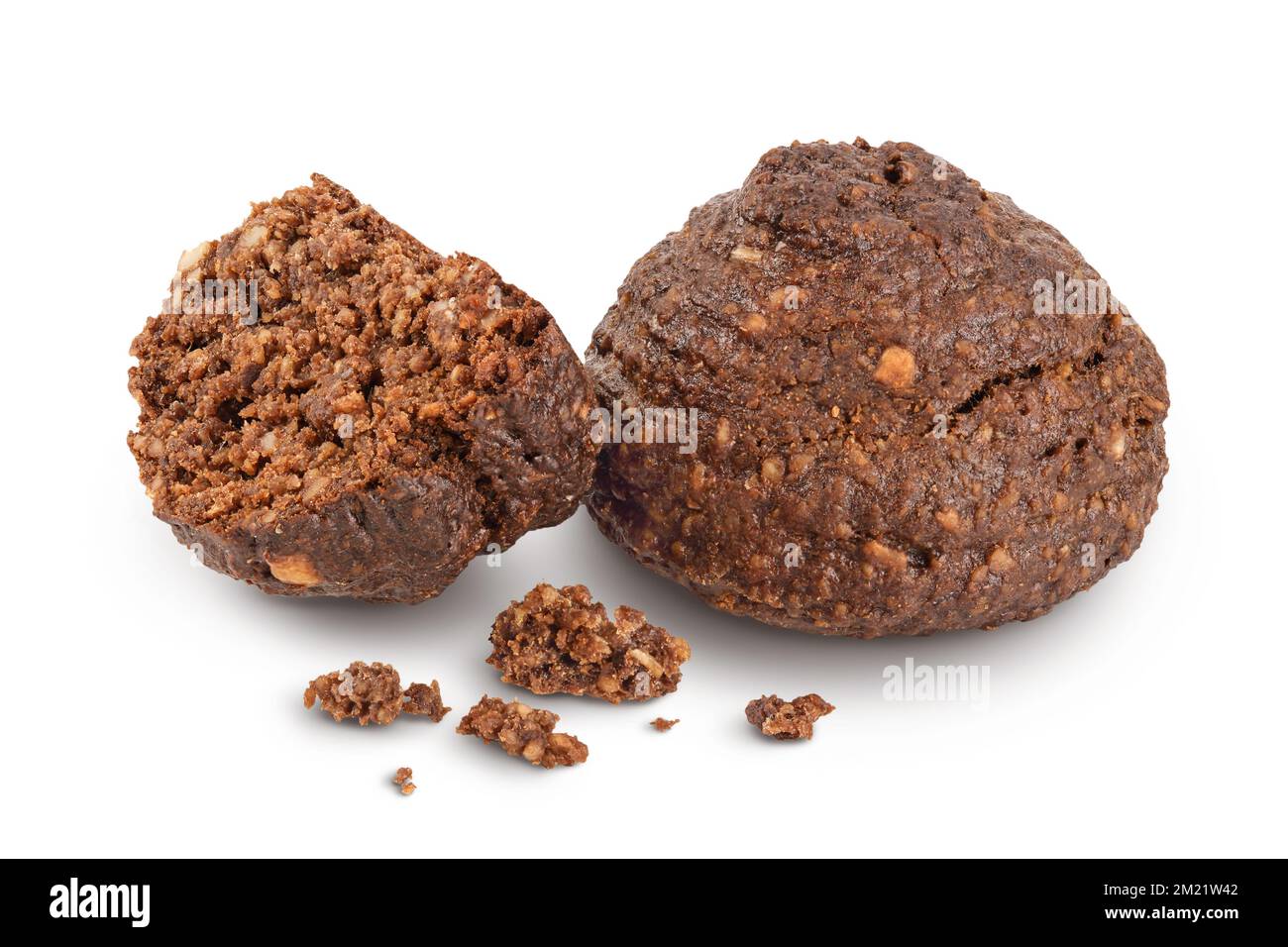 chocolate cookie with kerob, banana, cashew, sunflower seeds and ...