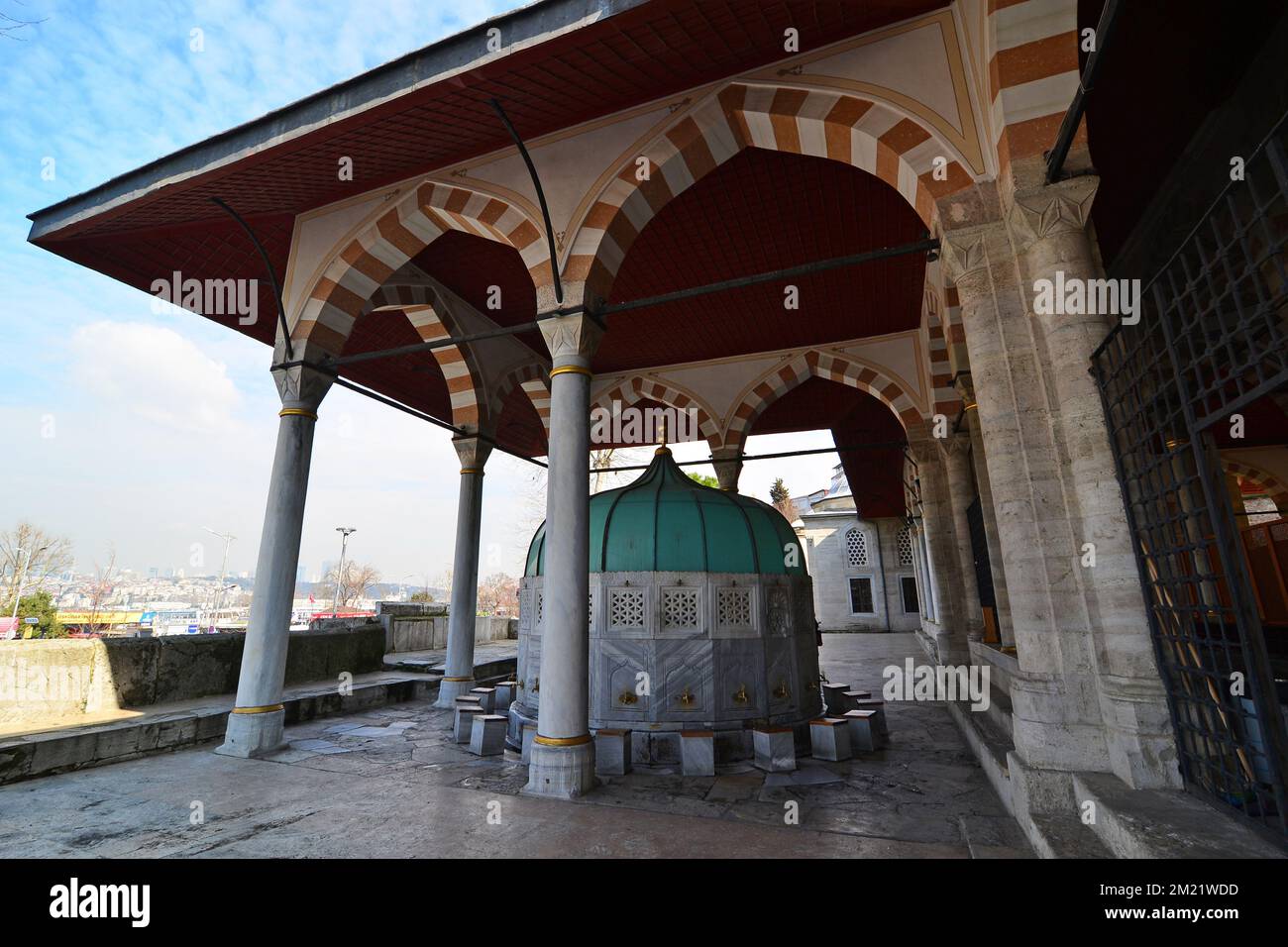 Mihrimah Sultan Mosque and Complex, located in Uskudar district of ...