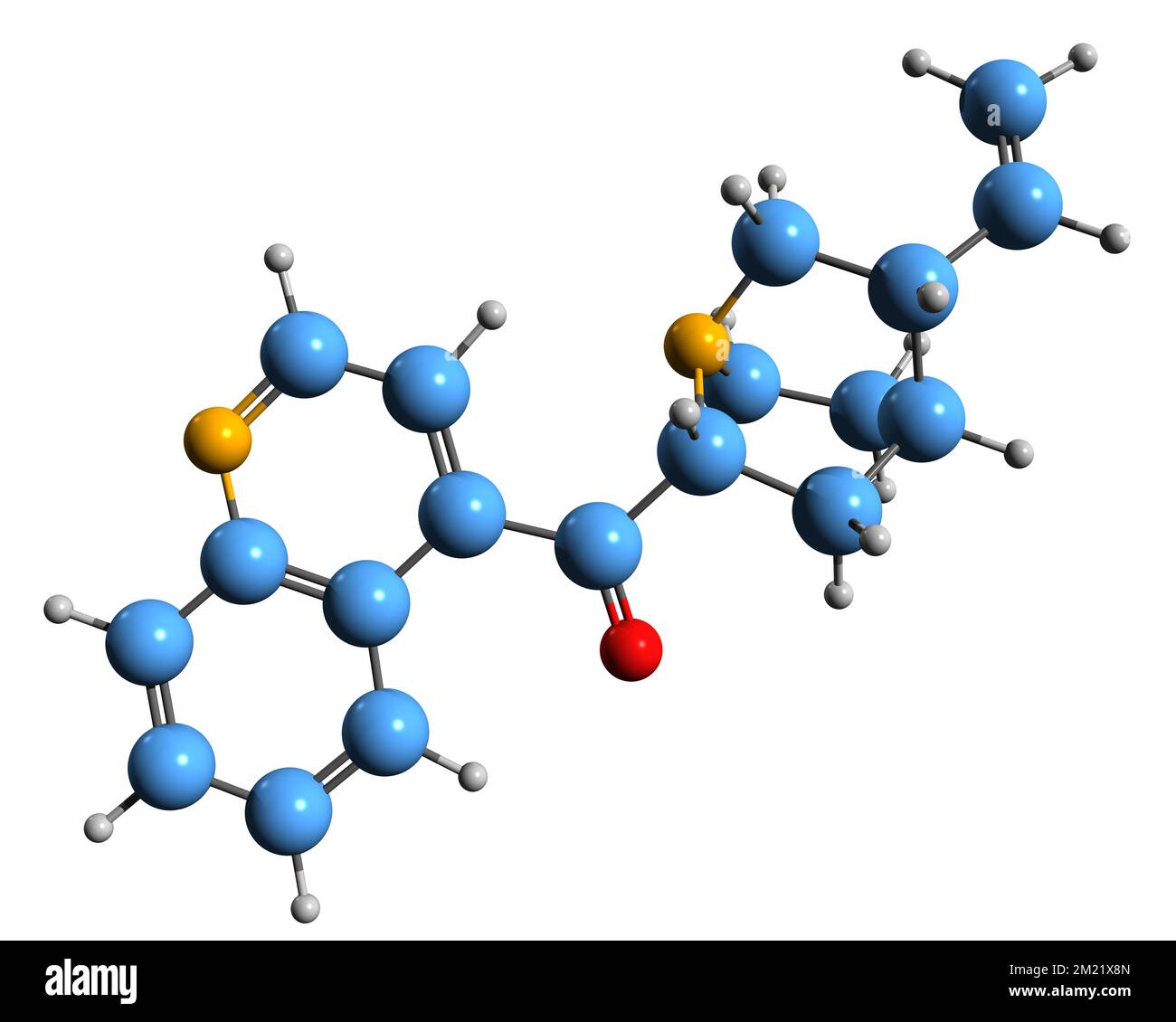 3D image of Chinotoxin skeletal formula - molecular chemical structure ...