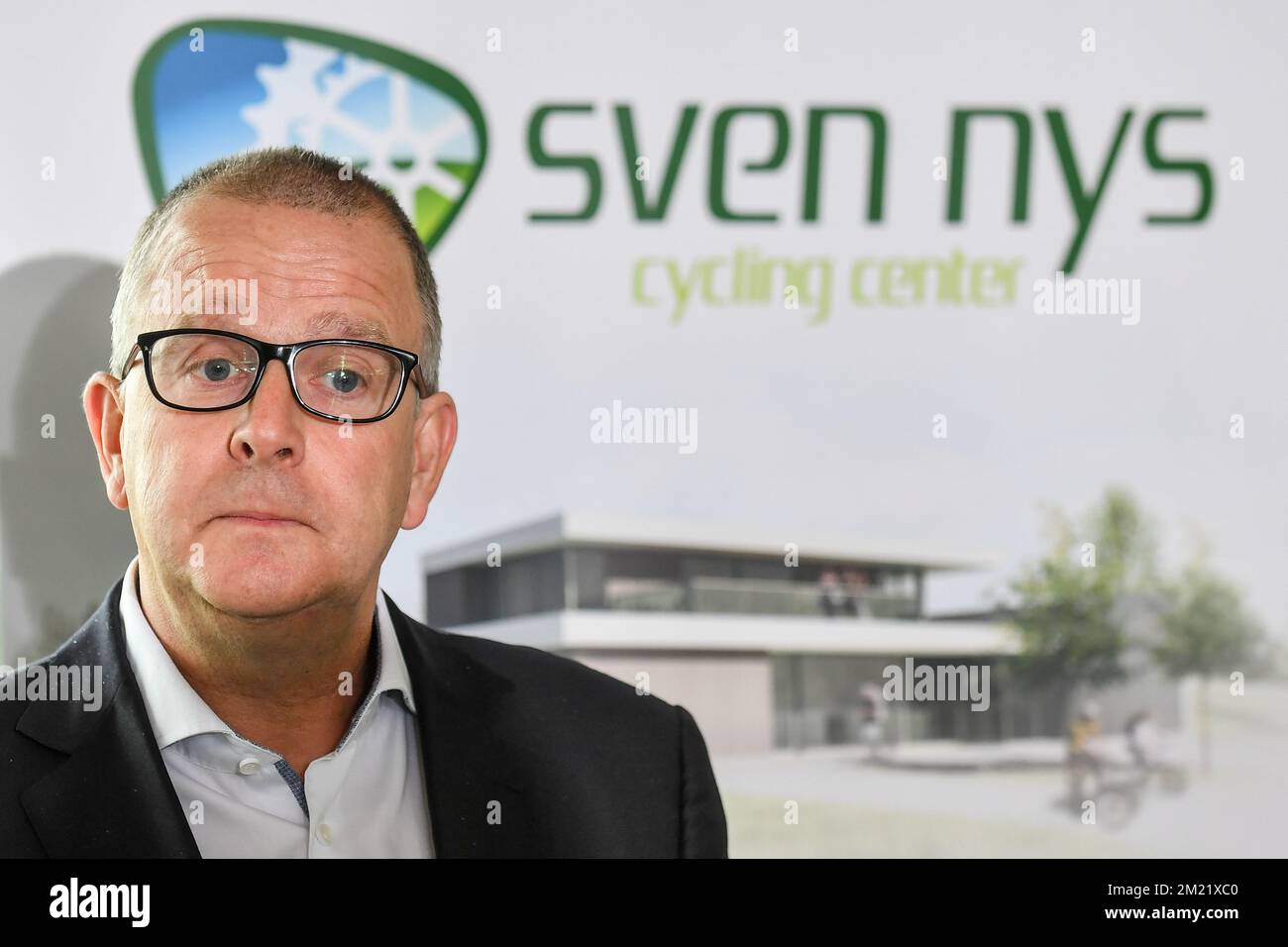 Bob Verbeeck from Golazo pictured with the logo during the opening of ...