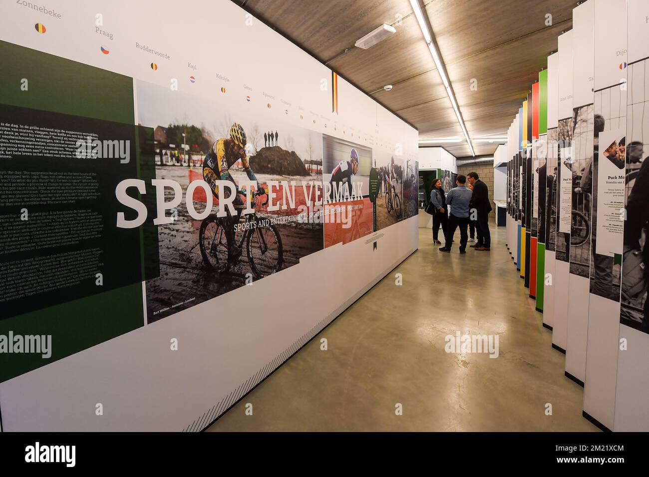 General view inside the center in marge of the opening of Sven Nys ...