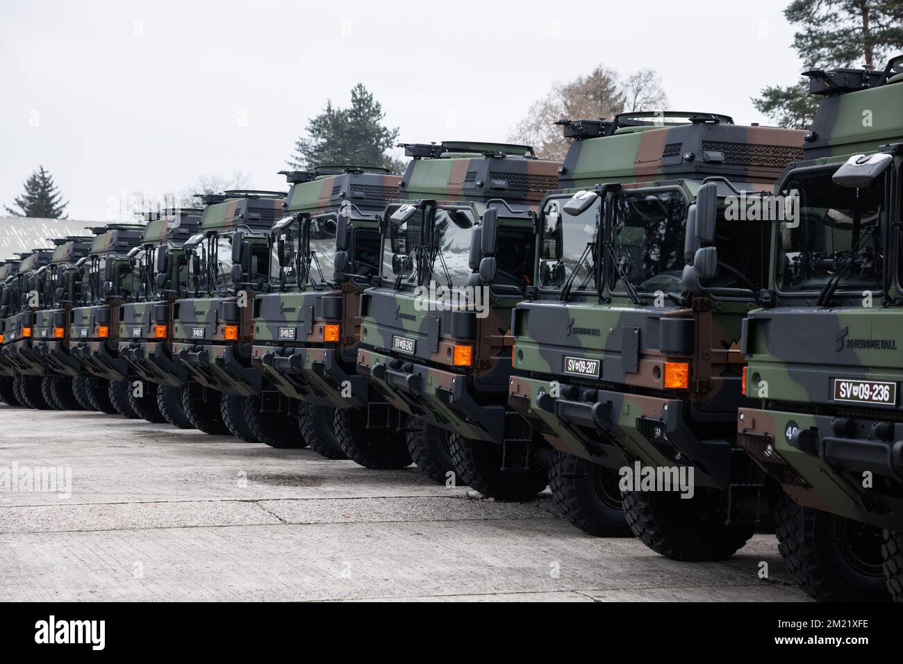 Ljubljana, Slovenia. 13th Dec, 2022. German Rheinmetall MAN tactical ...