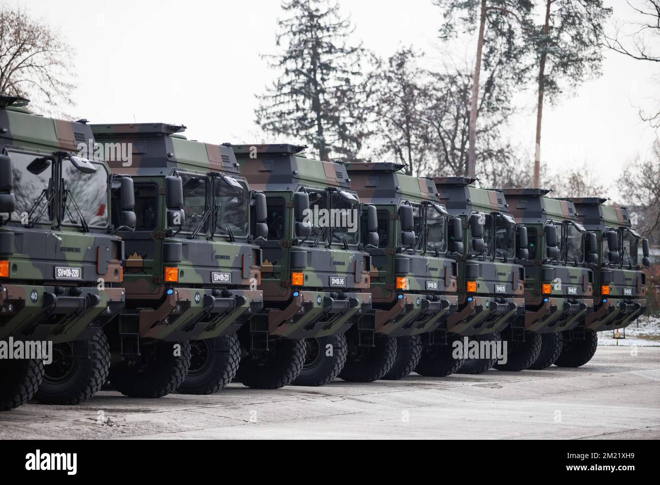 Ljubljana, Slovenia. 13th Dec, 2022. German Rheinmetall MAN tactical ...