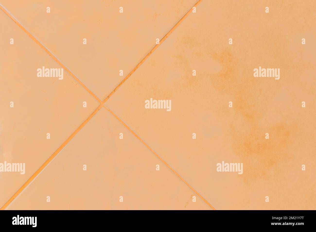 Orange light ceramic tile floor or wall in bathroom or kitchen texture ...