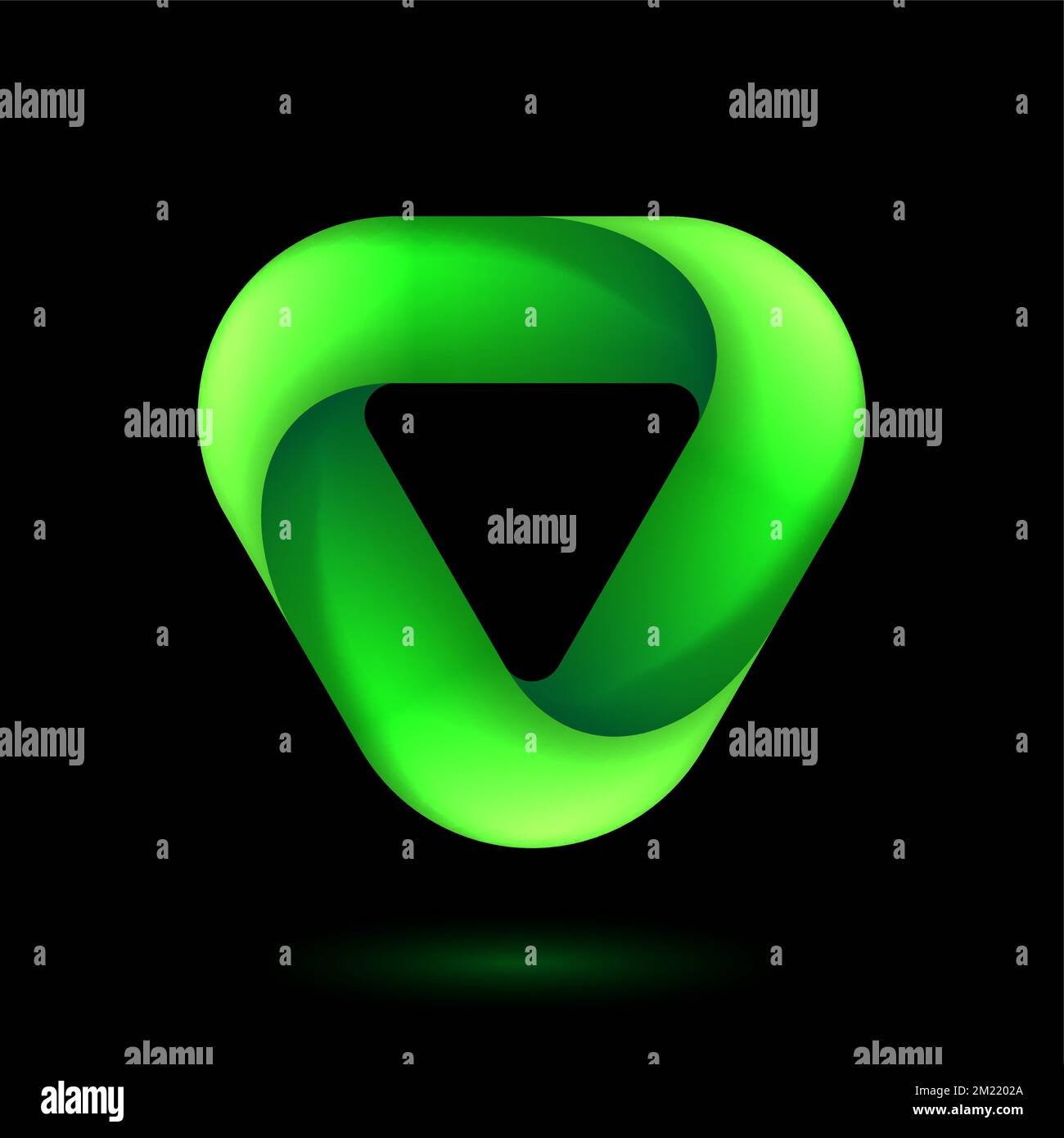 Abstract Infinite Impossible Loop Triangle Logo. Corporate Icon ...