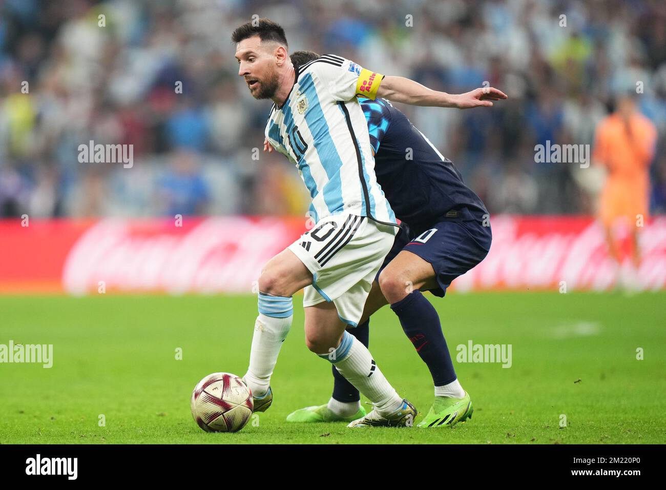 Lusail, Qatar. Dec 13, 2022, Lionel Messi of Argentina and Josko ...