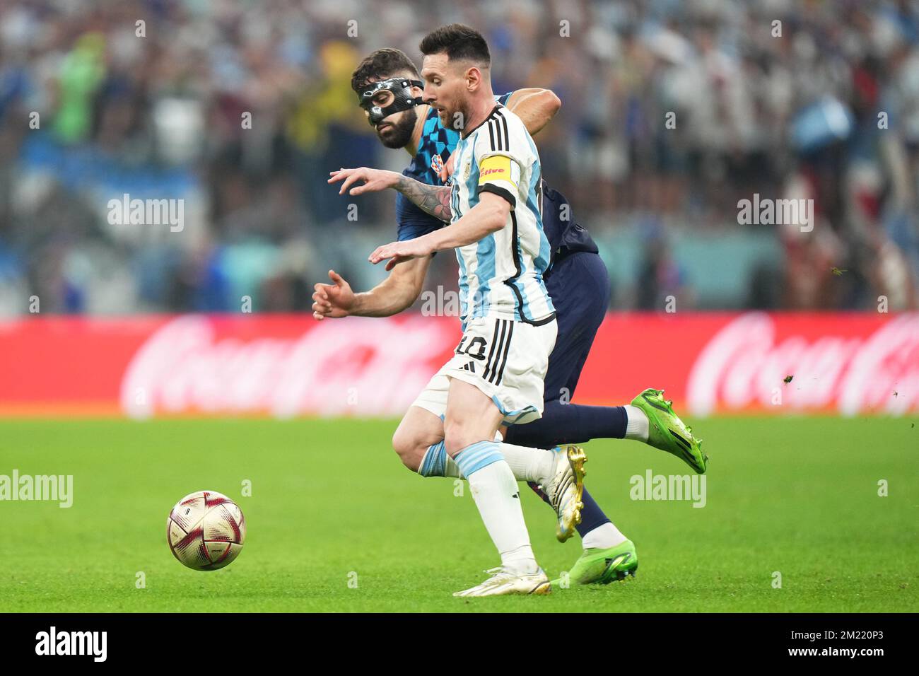 Lusail, Qatar. Dec 13, 2022, Lionel Messi of Argentina and Josko ...