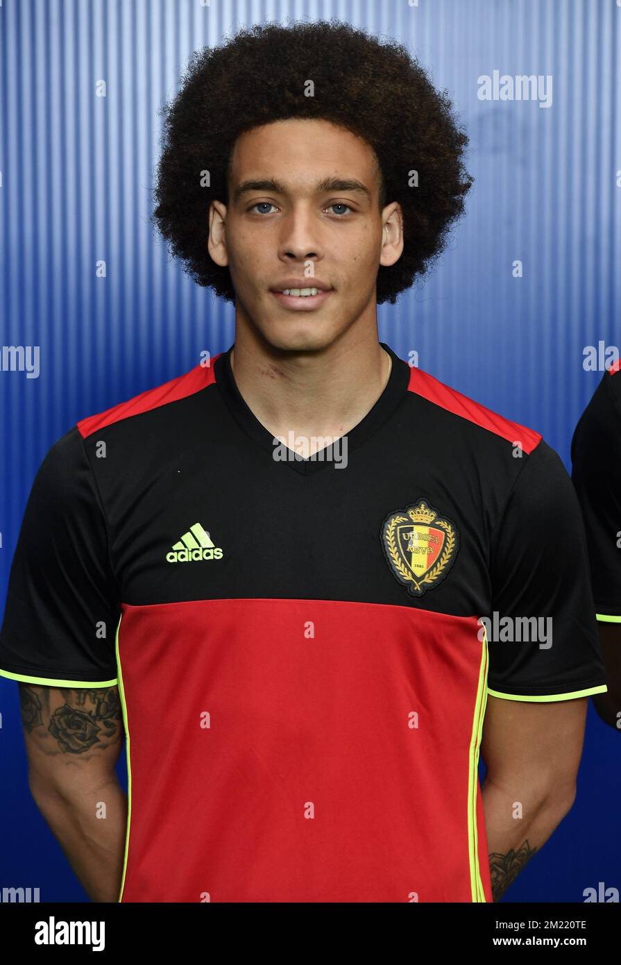 Belgium's Axel Witsel poses for the photographer on the fourth day of a ...