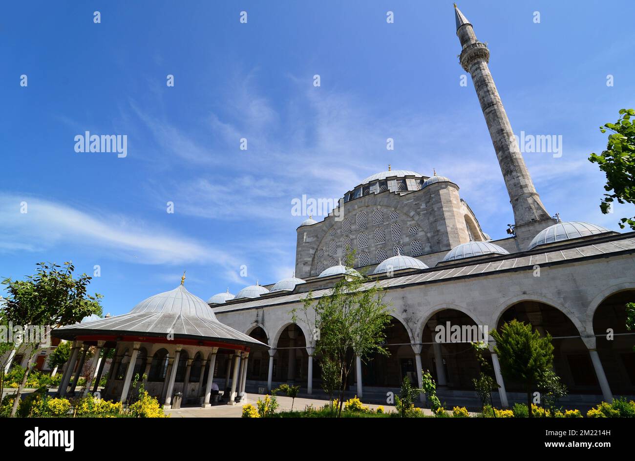 Mihrimah Sultan Mosque and Complex, located in Edirnekapi district of ...