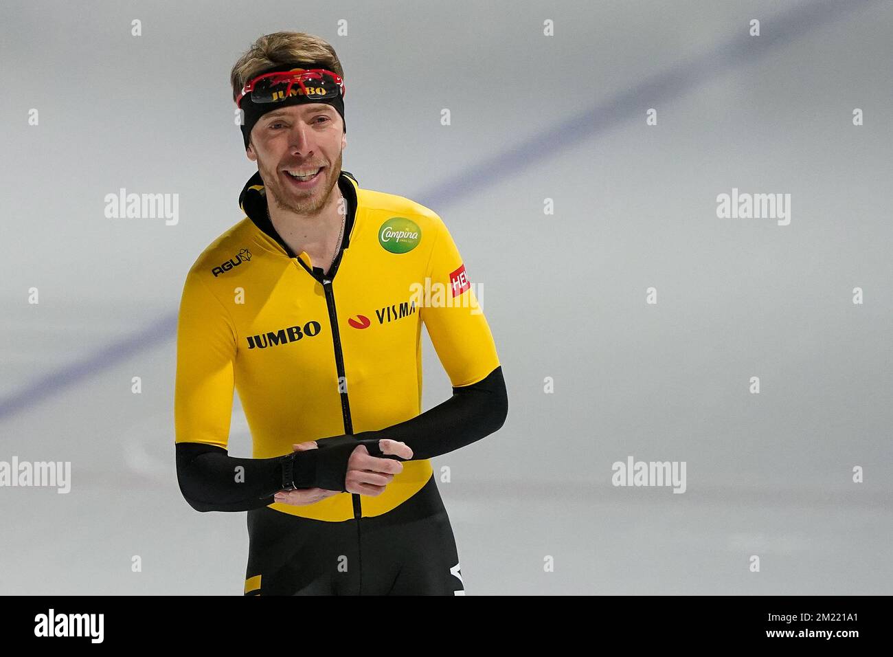 CALGARY, CANADA - DECEMBER 13: Jorrit Bergsma of Team Jumboo Visma ...