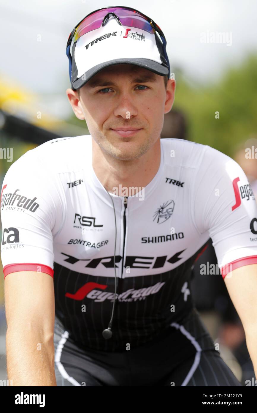 Belgian Edward Theuns of Trek-Segafredo pictured before the start of ...