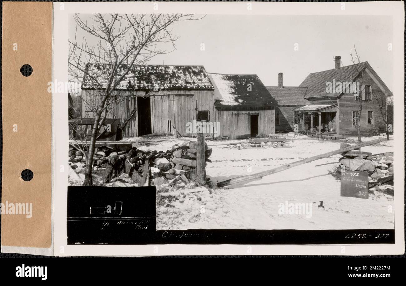 C. E. Jennings, house and barn, Dana, Mass., Feb. 13, 1928 : Parcel no ...