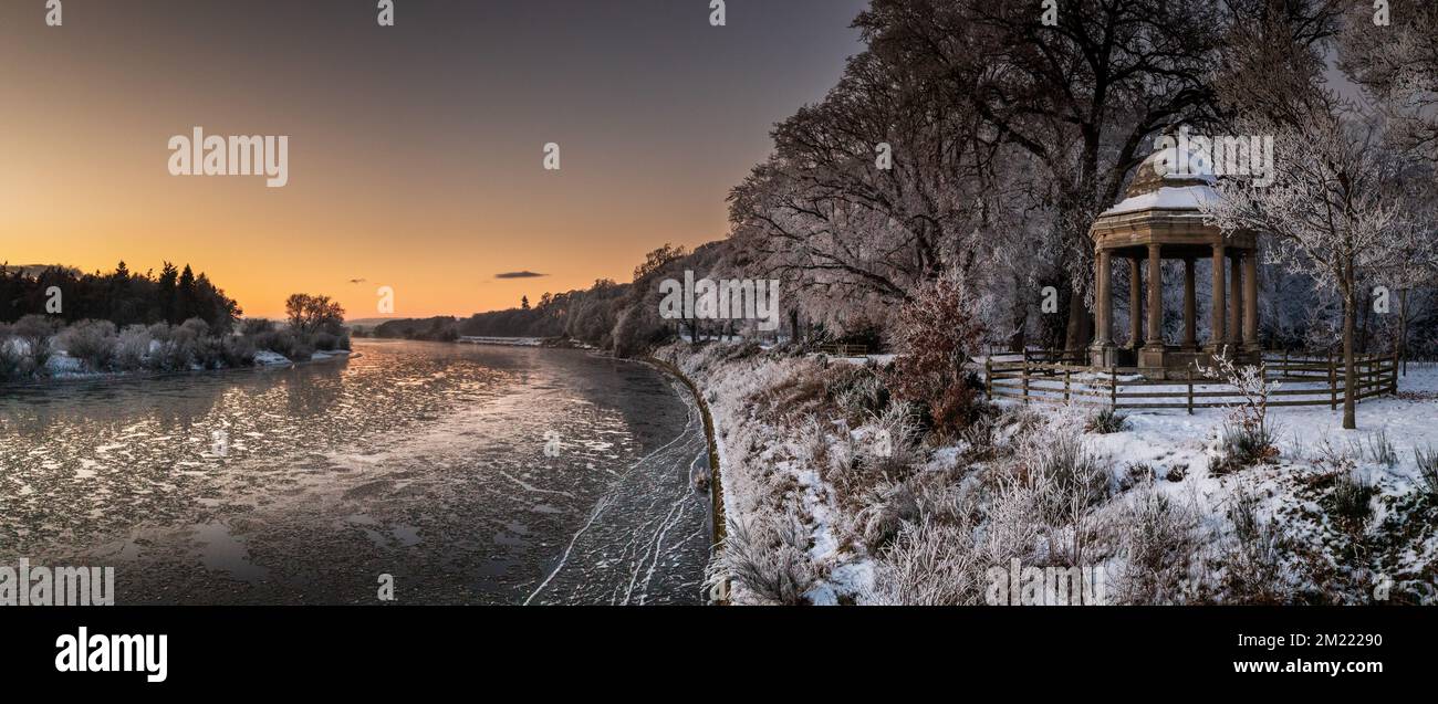 The Lees at Coldstream, beside the River Tweed, on the Scottish Border ...