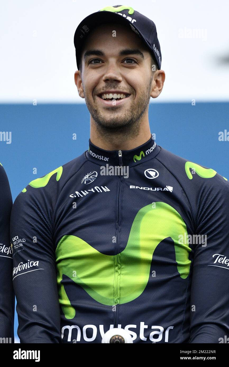 Spanish Jose Herrada of Movistar Team pictured during a team ...