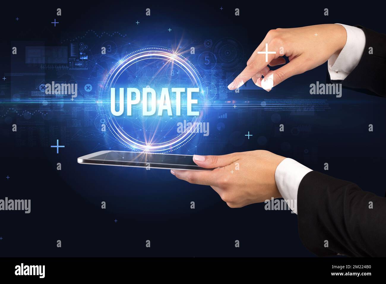 Close up touchscreen update hi-res stock photography and images - Alamy