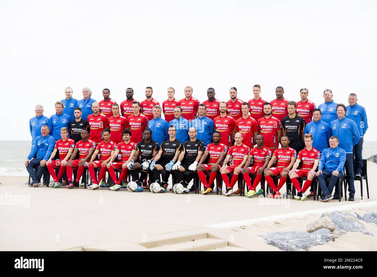 (upper row L-R) Chris Goosens, Marc Backaert, Alvin Segbia, Yannick ...