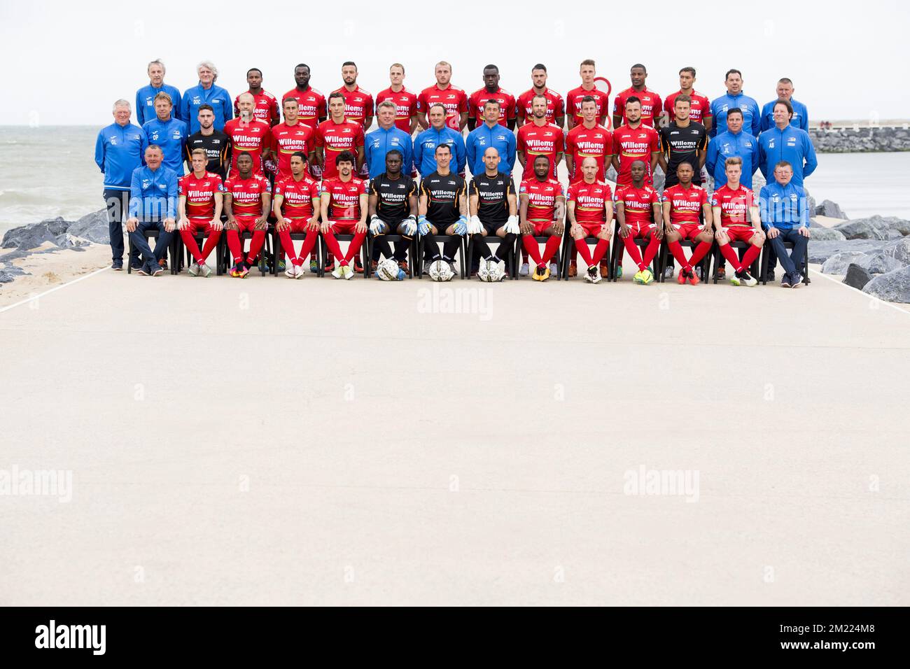 (upper row L-R) Chris Goosens, Marc Backaert, Alvin Segbia, Yannick ...