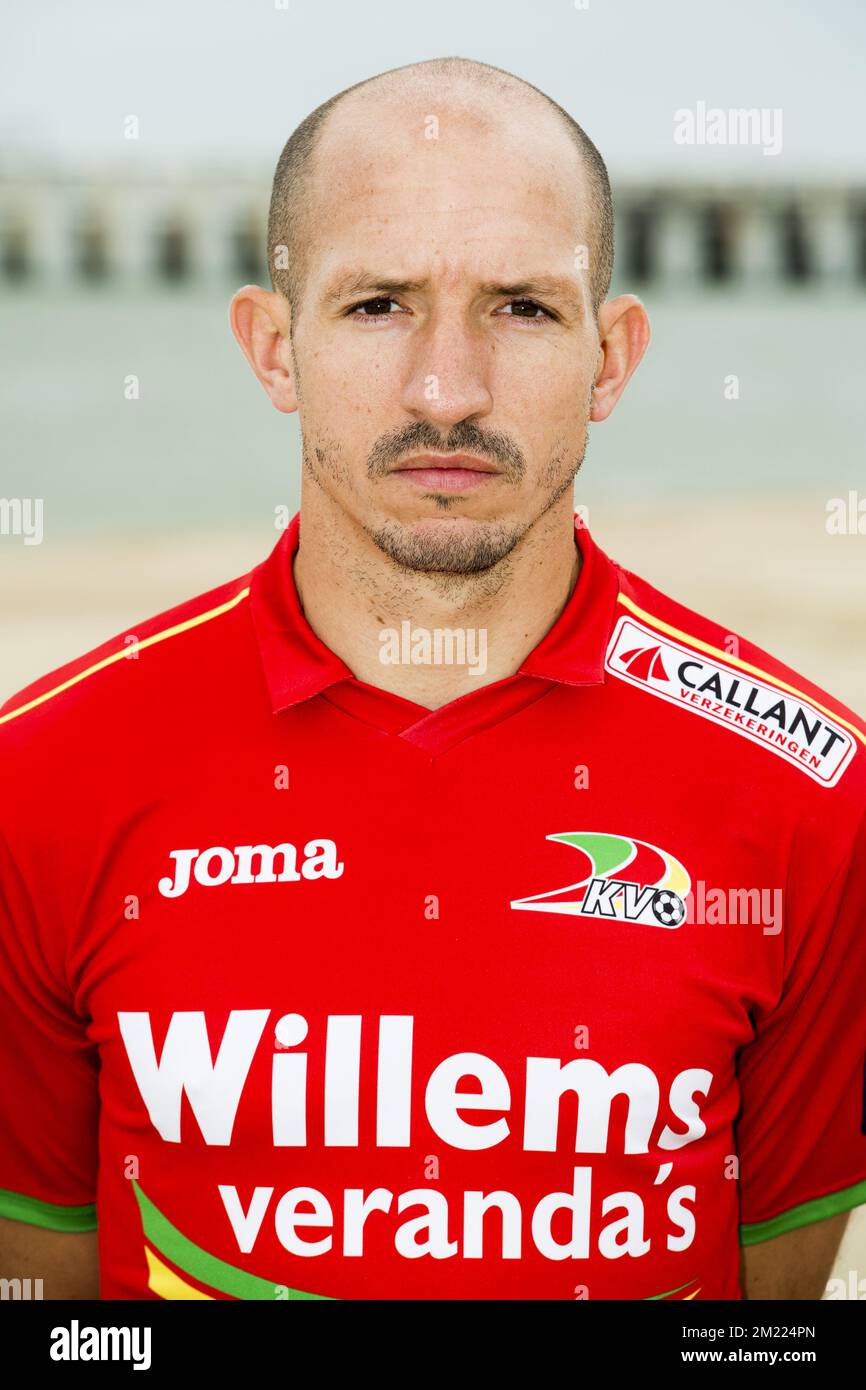 Oostende's Franck Berrier poses for the photographer at the 2016-2017 ...