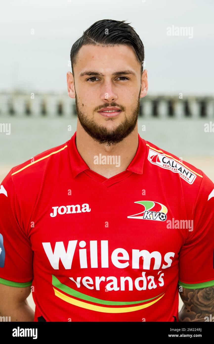 Mathias Bossaerts poses for the photographer at the 2016-2017 season ...